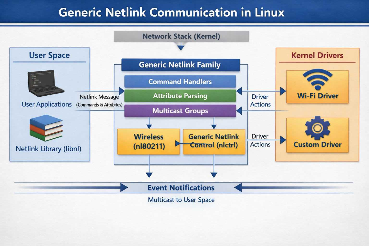 Understanding GENERIC_NETLINK interface | Hitch Hiker's Guide to Learning